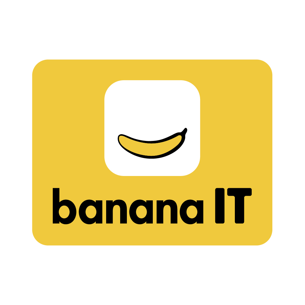 Free High-Quality Banana IT Vector Logo for Creative Design