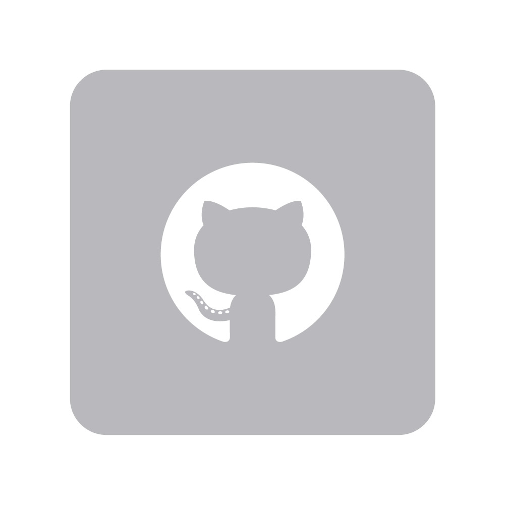 Free High-Quality Grey Background Square Github Icon for Creative Design