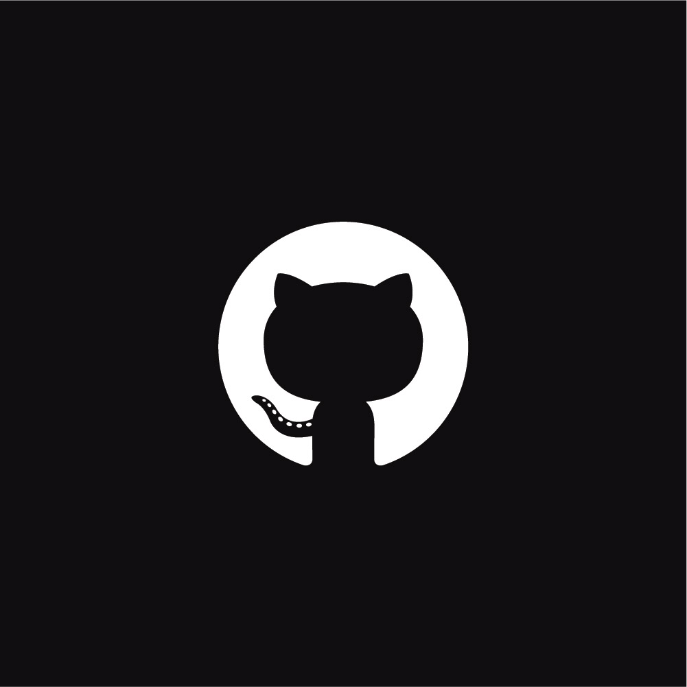 Free High-Quality Black Background Github Icon for Creative Design