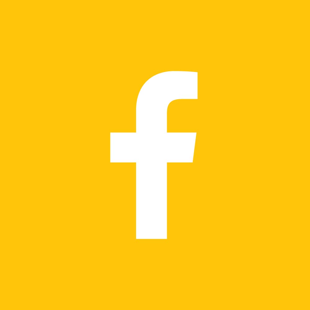 Free High-Quality Facebook Logo Png Yellow Background for Creative Design
