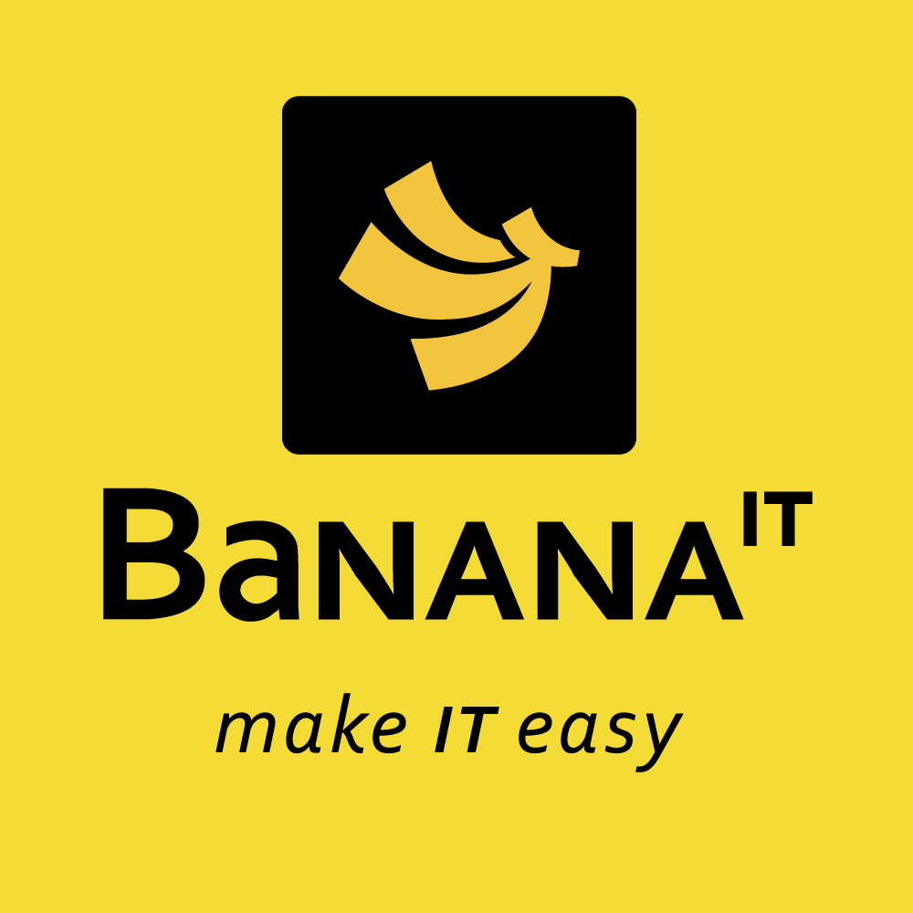 Free High-Quality Banana IT Logo Vector for Creative Design