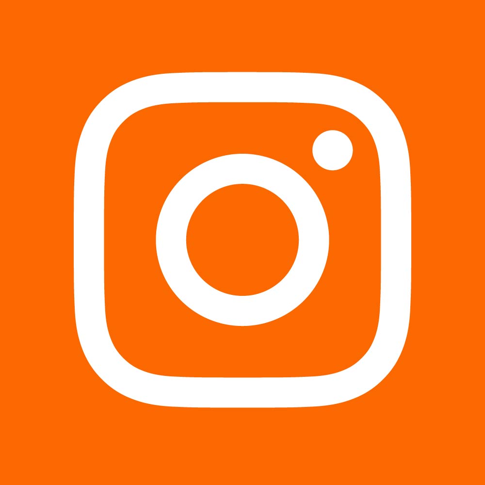 Free High-Quality Instagram Logo Orange Background for Creative Design
