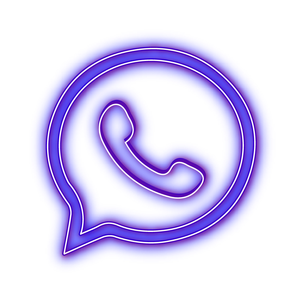Free High-Quality neon whatsapp logo for Creative Design