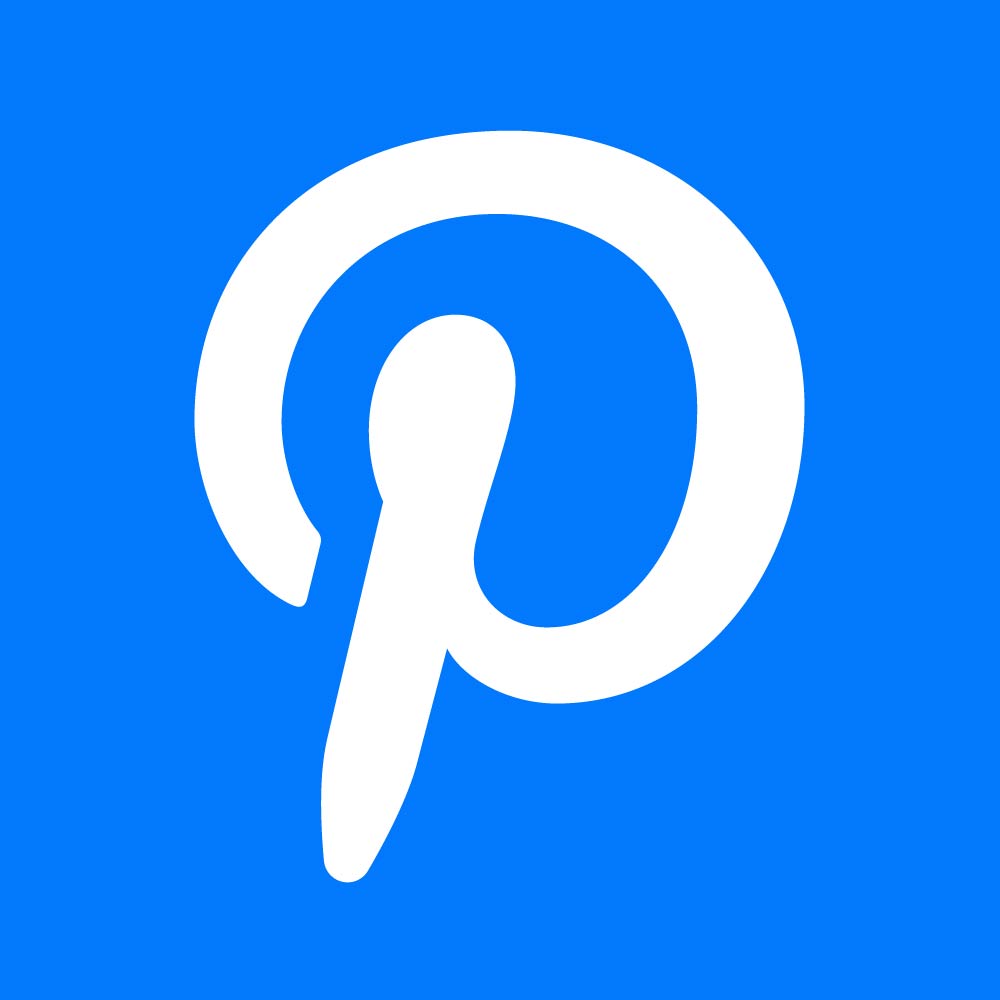 Free High-Quality Pinterest Logo Background Blue for Creative Design