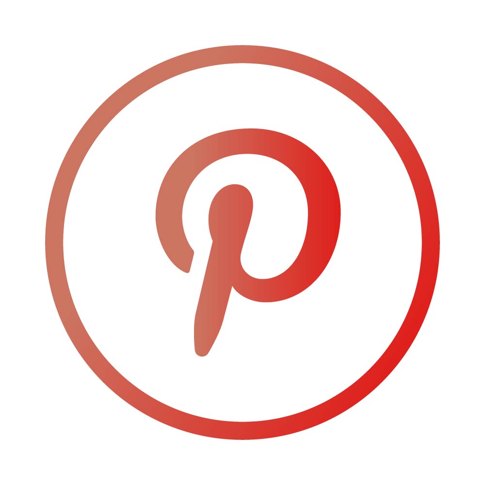 Free High-Quality Pinterest Logo Gradient Outline for Creative Design