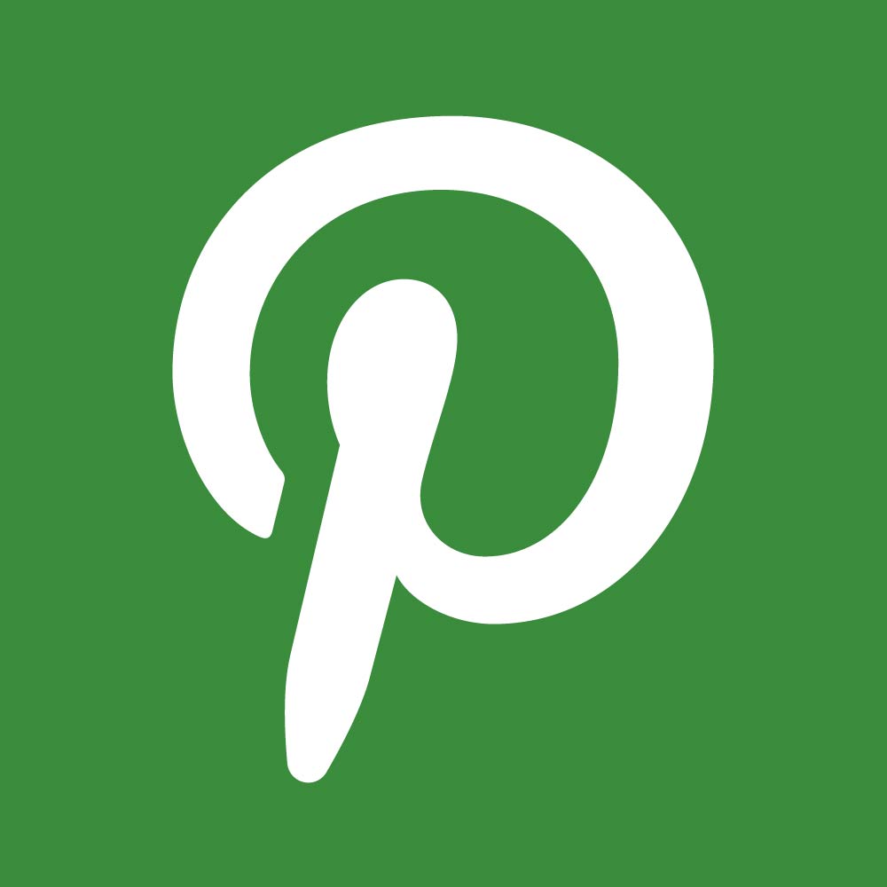 Free High-Quality Pinterest Logo Green Background for Creative Design