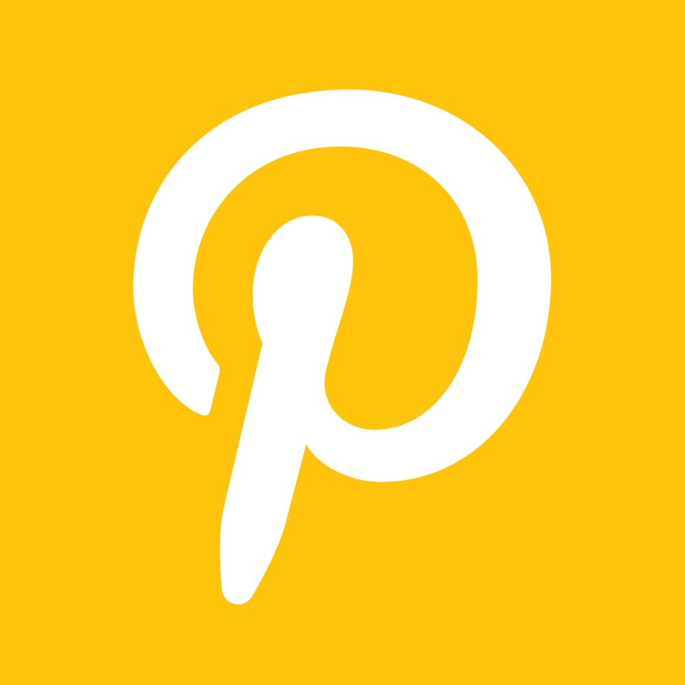 Free High-Quality Pinterest Logo Background Yellow for Creative Design