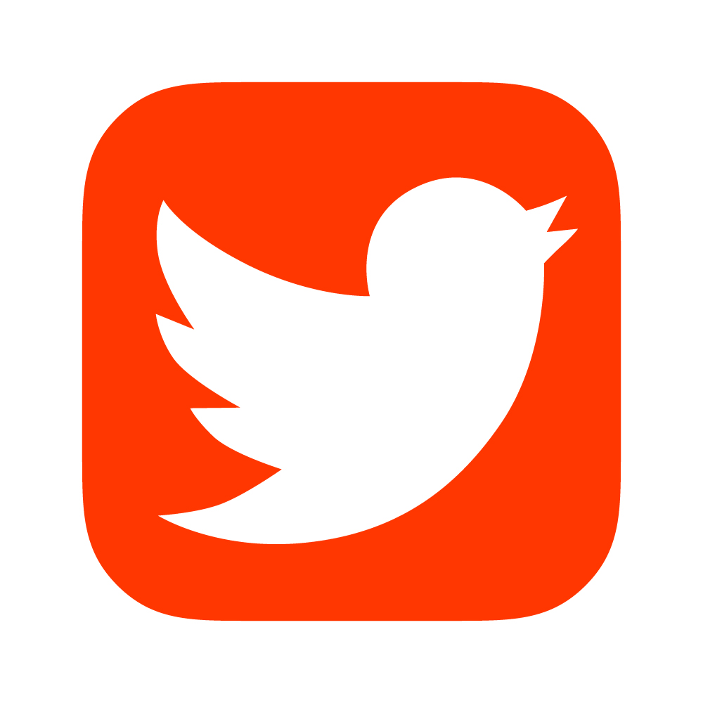 Free High-Quality red twitter logo for Creative Design