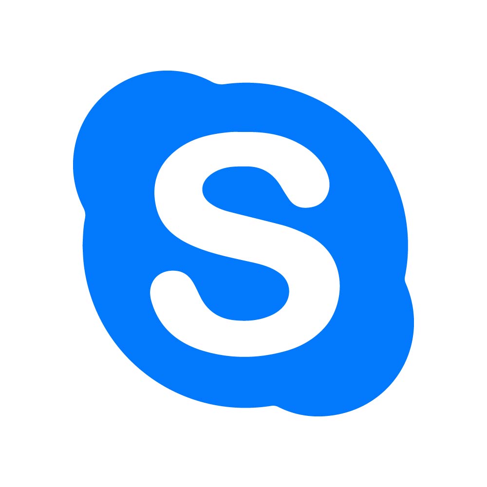 Free High-Quality Skype Logo Icons Blue for Creative Design
