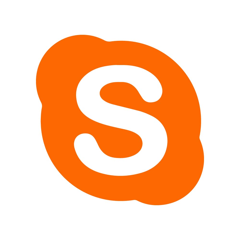 Free High-Quality Skype Logo Icon Svg Orange for Creative Design