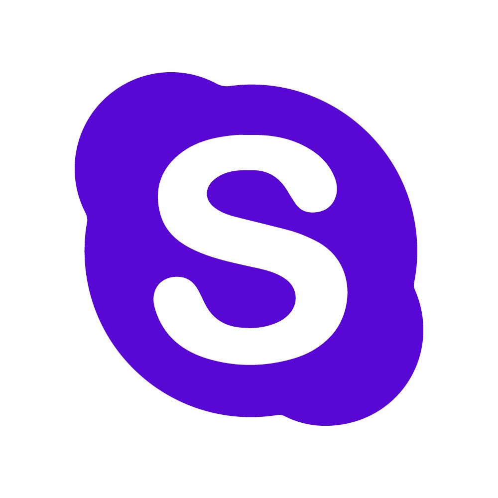 Free High-Quality Purple Skype Logo Icon Svg for Creative Design