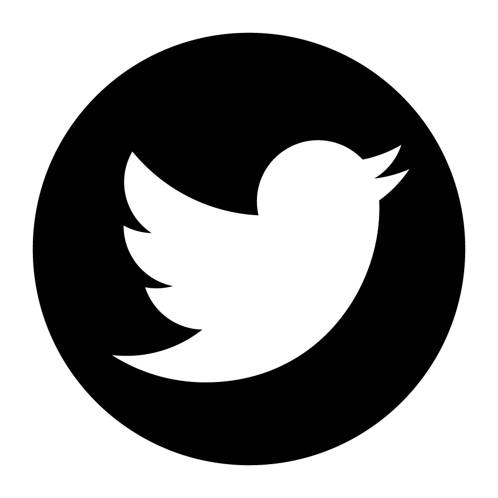 Free High-Quality Black twitter Logo Circle for Creative Design