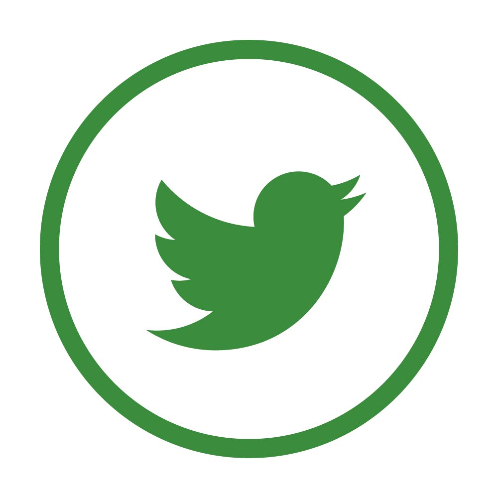 Free High-Quality Green twitter Logo Outline for Creative Design