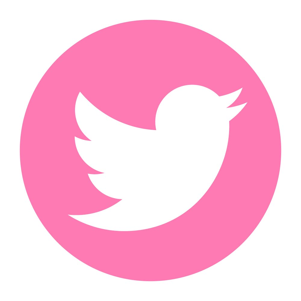 Free High-Quality Pink twitter Logo Circle for Creative Design