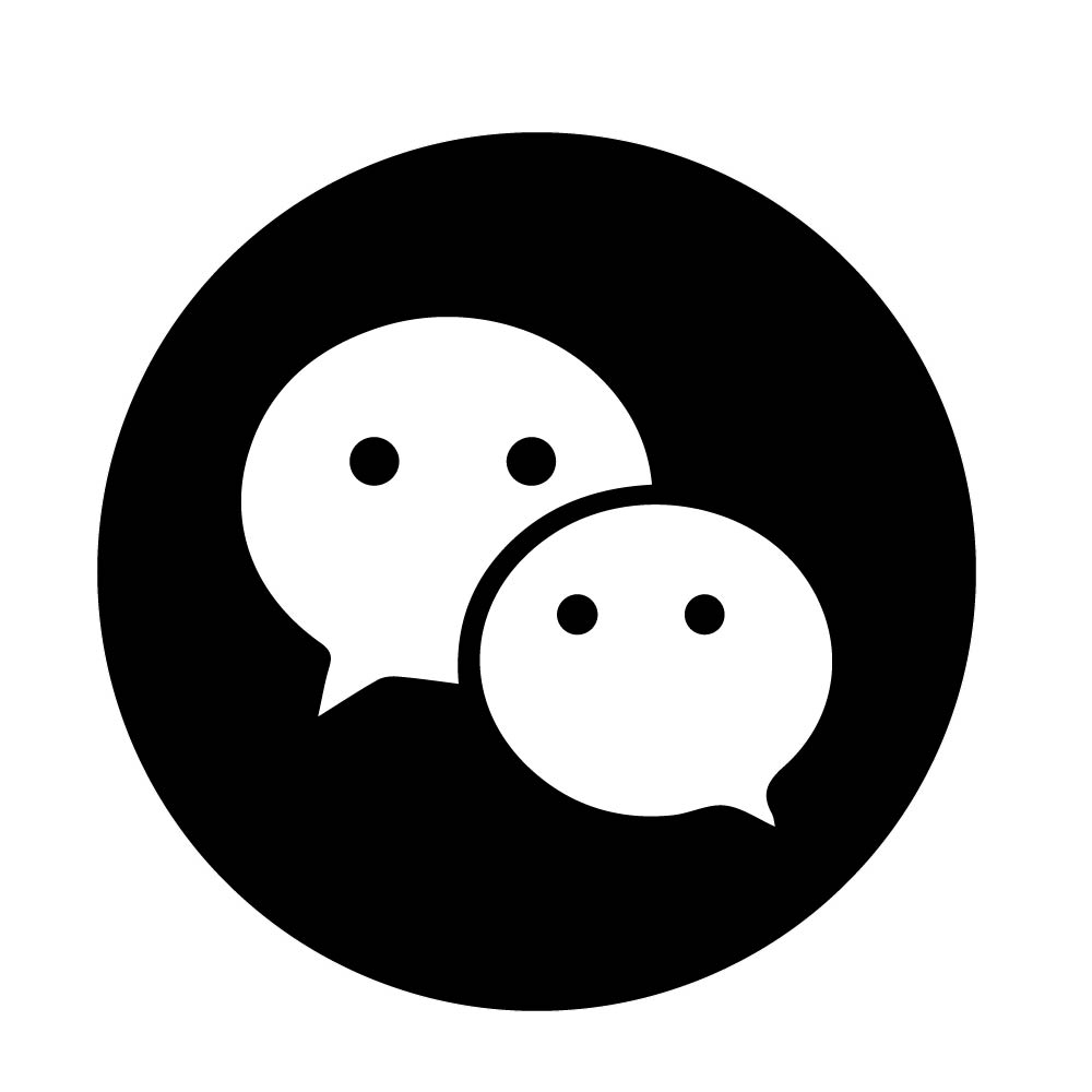 Free High-Quality Black Wechat Logo Circle for Creative Design