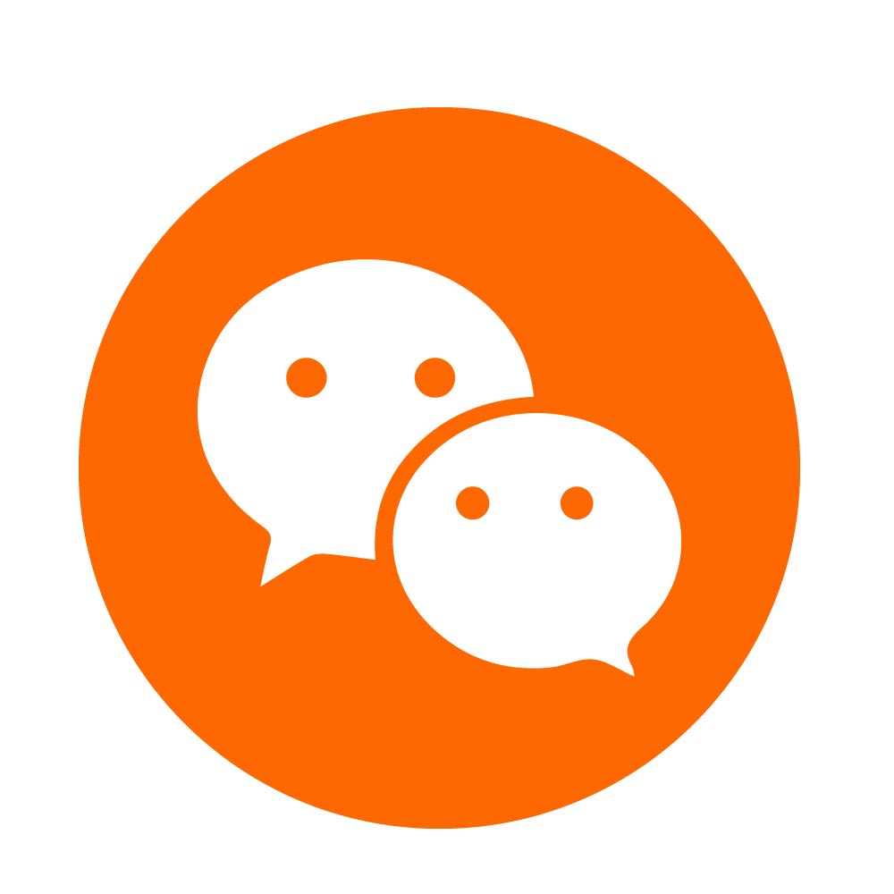 Free High-Quality Orange Wechat Logo Circle for Creative Design