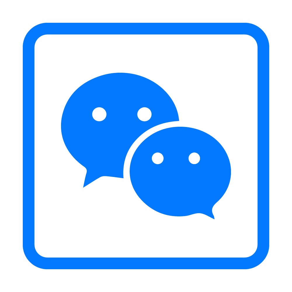 Free High-Quality Blue Wechat Logo Square for Creative Design