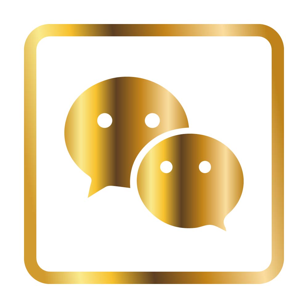 Free High-Quality Golden Wechat Logo Square for Creative Design