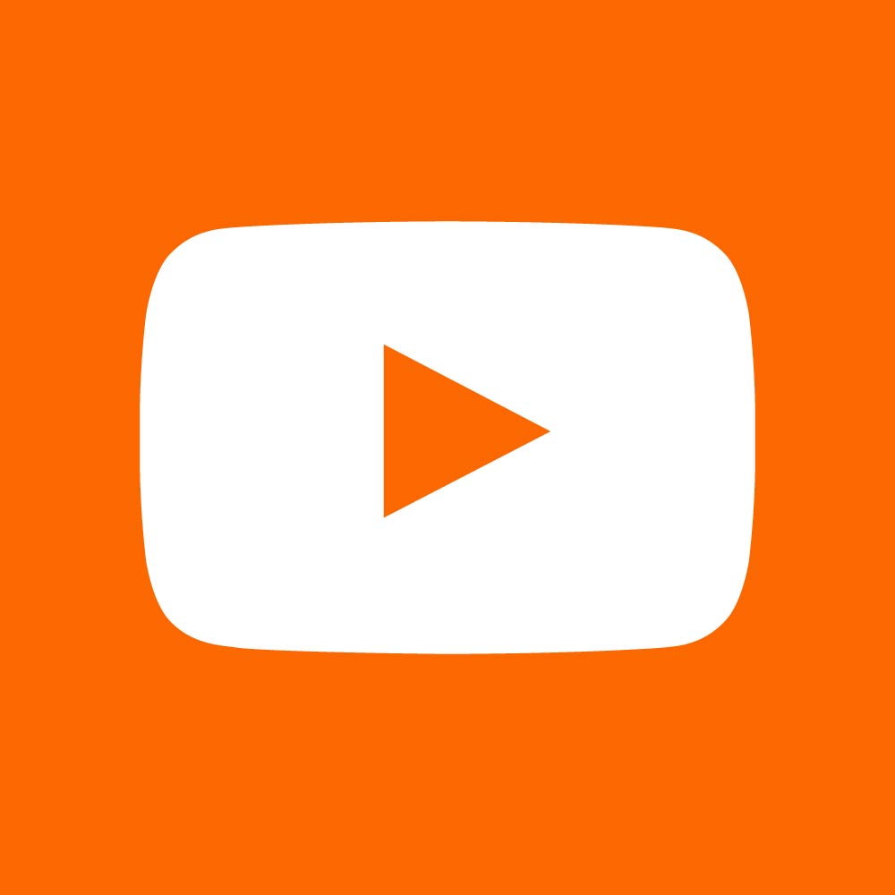 Free High-Quality Youtube Orange Background Logo for Creative Design