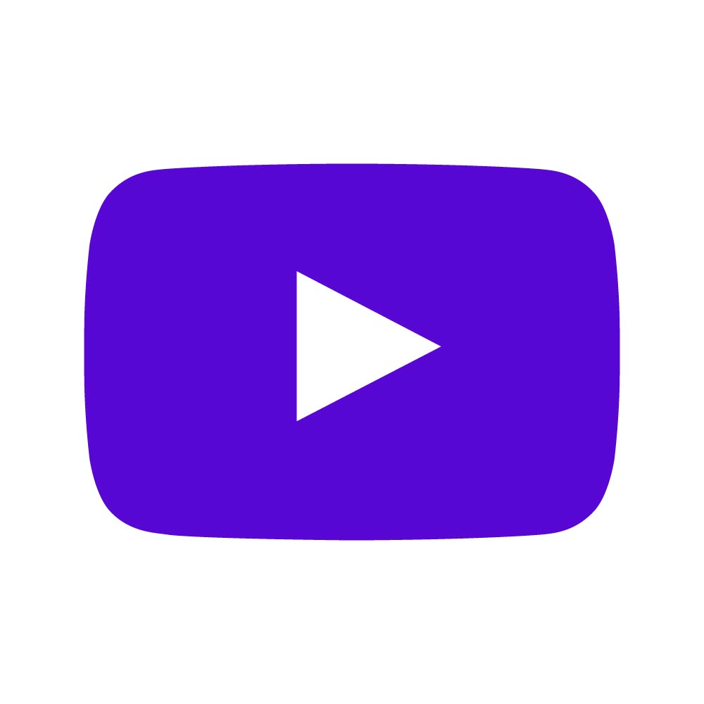 Free High-Quality Purple Youtube Icon for Creative Design